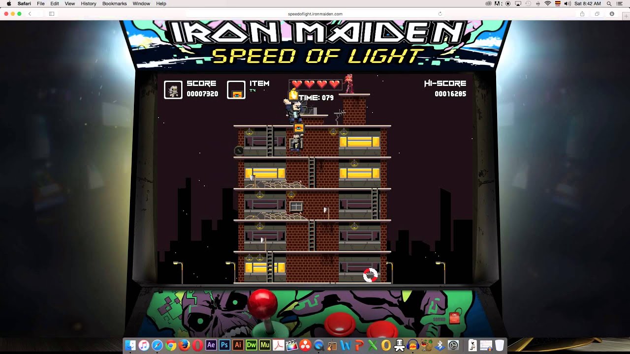 Iron Maiden Speed Of Light Game (21520 Score) Final Injusto - YouTube