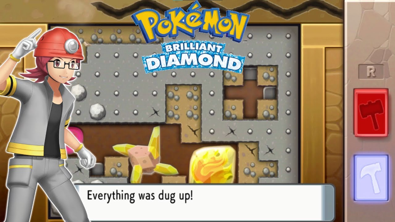 Pokemon Brilliant Diamond - How to Mine in the Grand Underground - YouTube