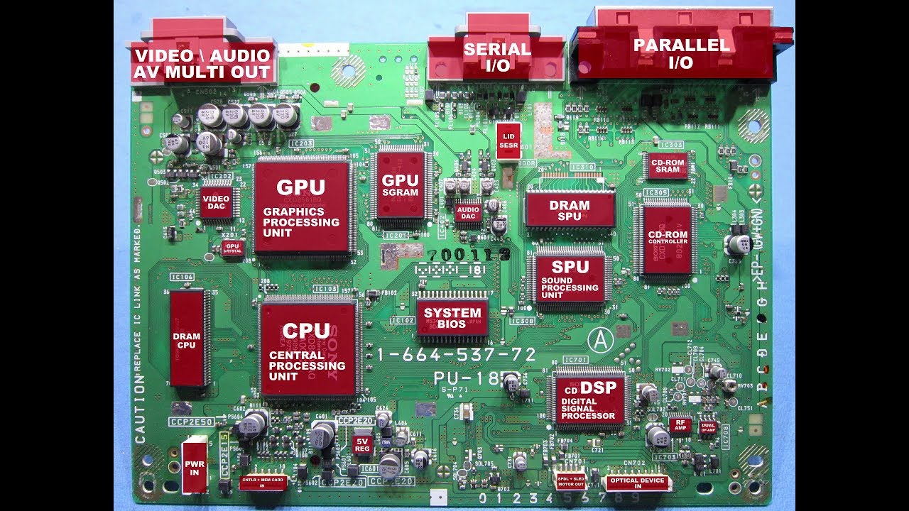 Sony Playstation - PU-18 (PAL) Motherboard Overview (4K) - YouTube