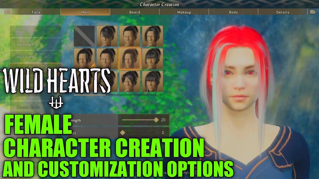 WILD HEARTS Character Creation | Wild Hearts Female Character ...