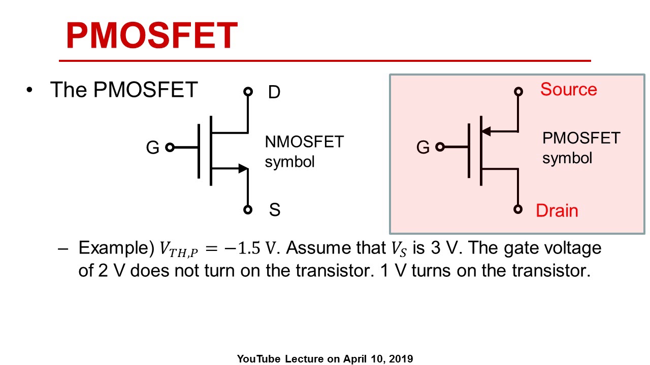 [한][Electronic Circuit] PMOSFET - YouTube