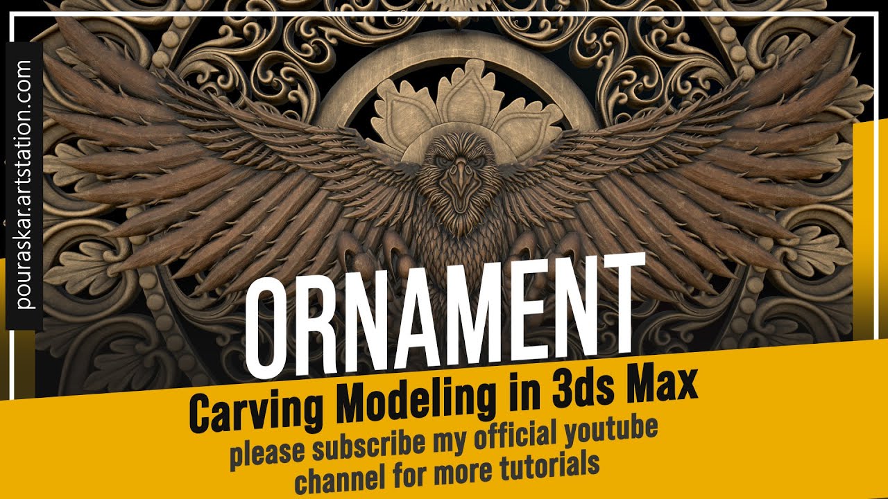 Ornament: Carving mongolian modeling in 3ds max_Part01 || N°_02 - YouTube