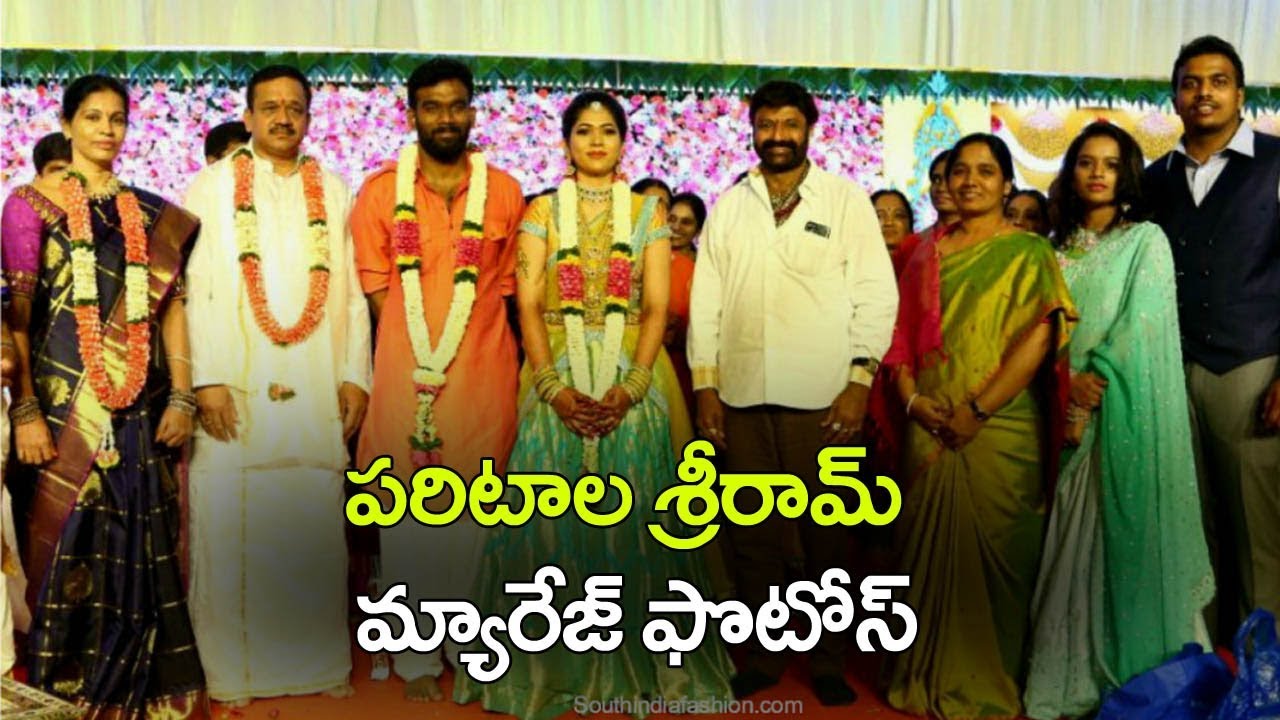 Paritala Ravi Son Paritala Sriram Wedding Photos - YouTube