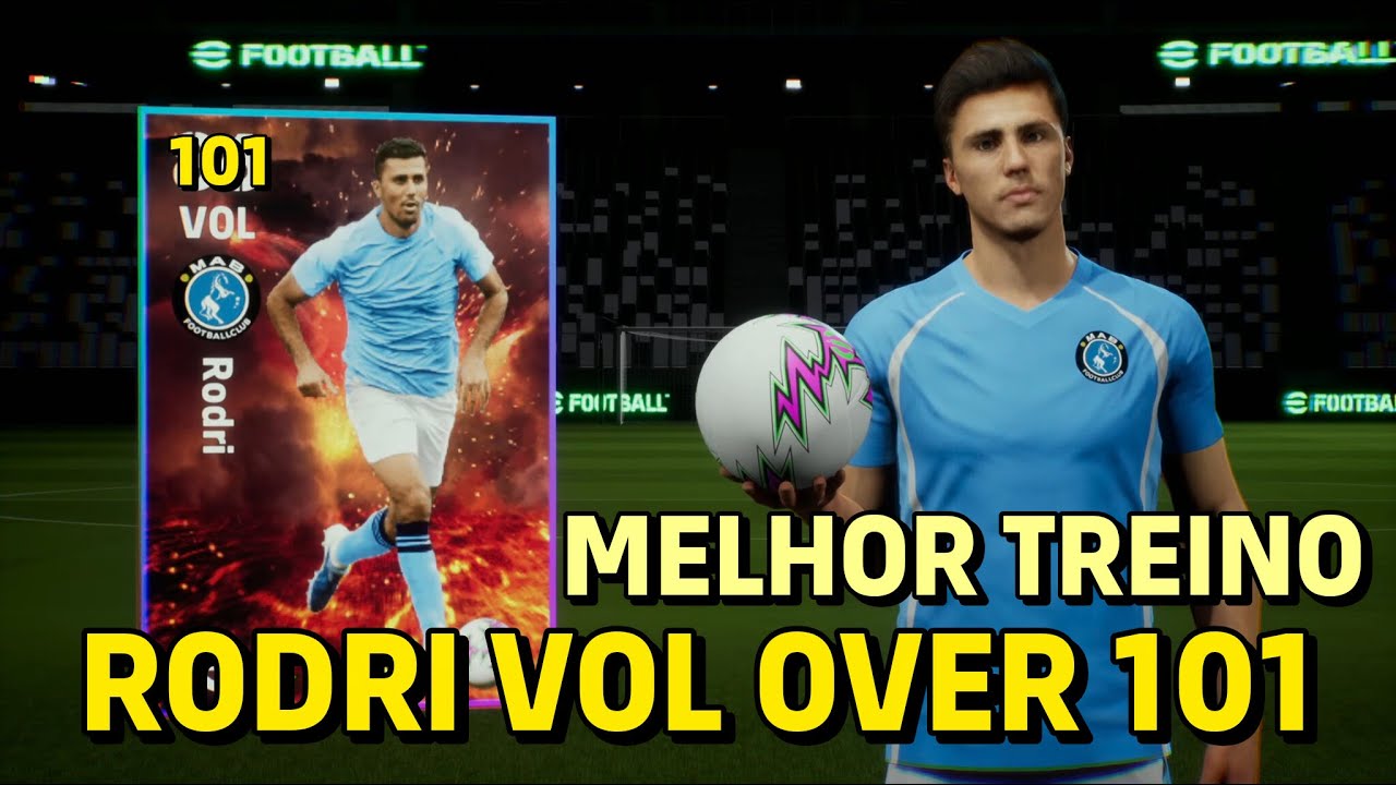 ⬆️ RODRI 101 Melhor Ficha | Treino Manual Nível Máximo | EFOOTBALL 2026 ...