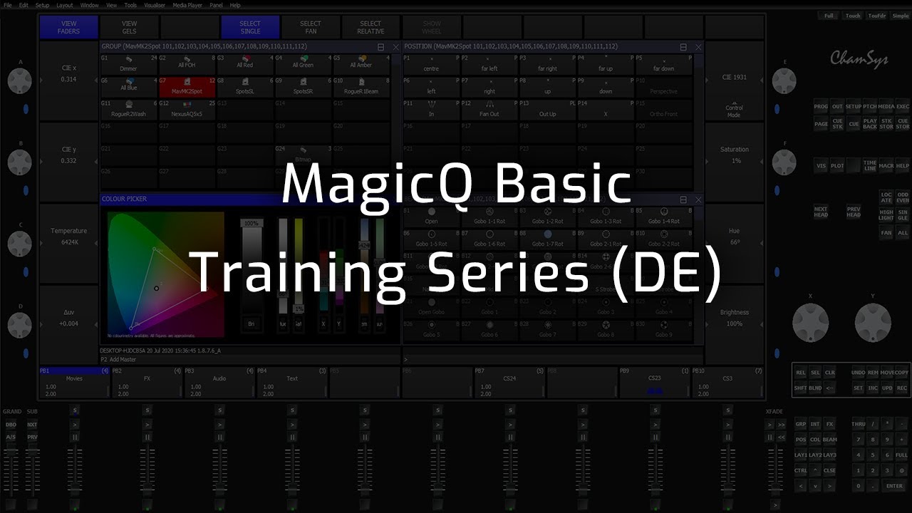 MagicQ Basic Training (DE) - Einführung - YouTube