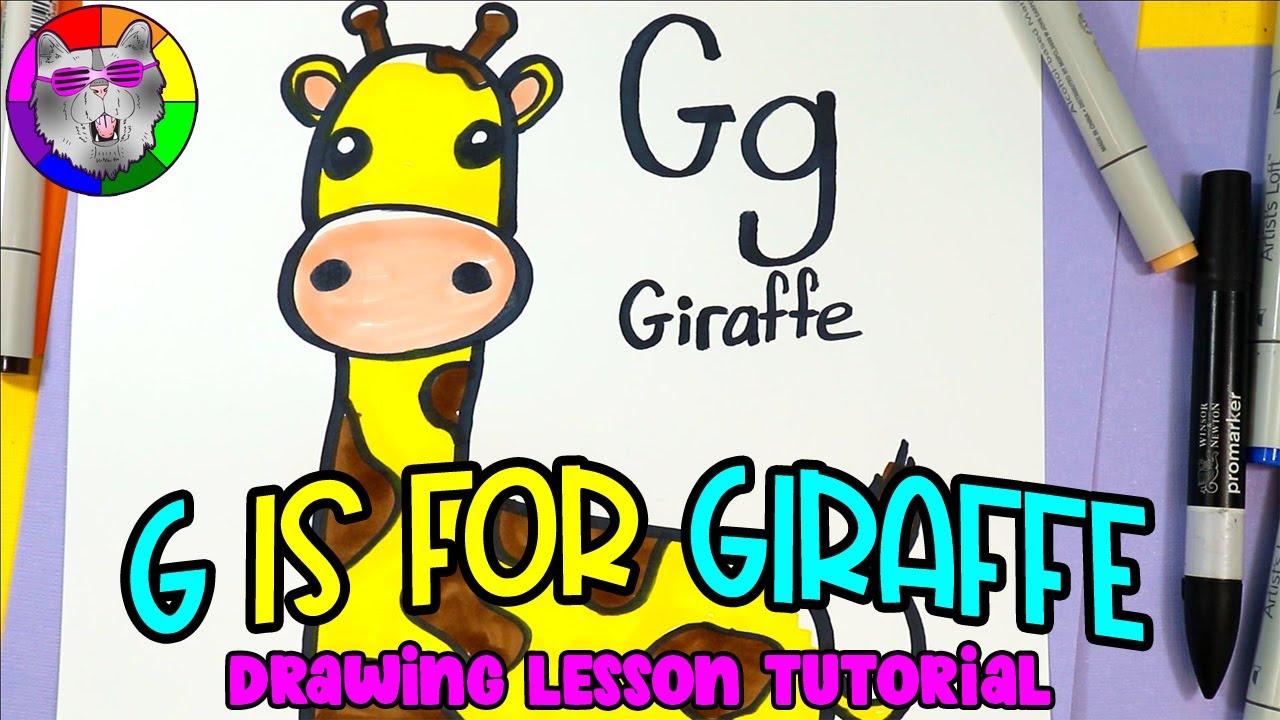Preschool Giraffe Drawing Step-by-Step Guide: How to Draw a Giraffe ...