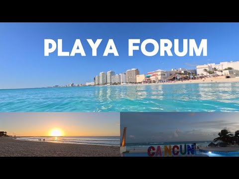 PLAYA FORUM the most beautiful beach in all Cancún México 🇲🇽 - YouTube