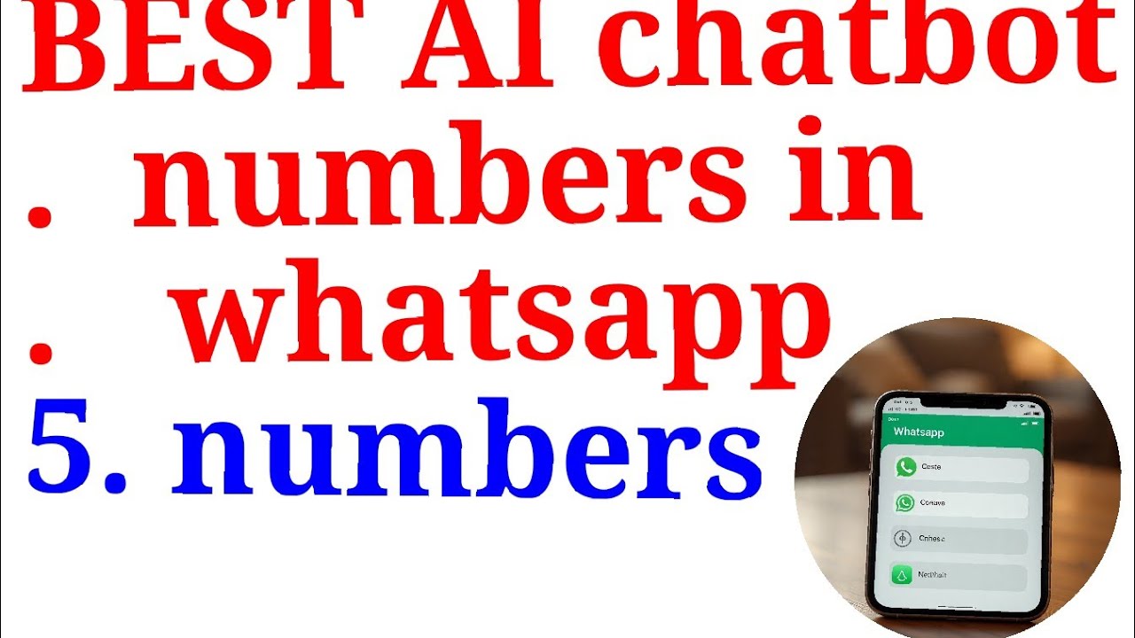 whatsapp chatbot numbers 🤖 - YouTube