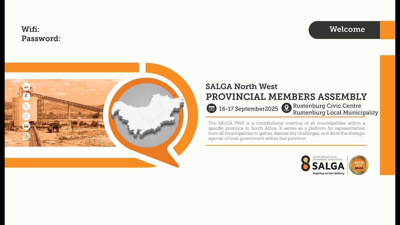 SALGA Provincial Members Assembly - North West - YouTube