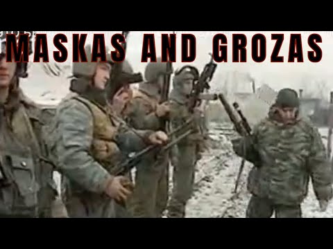 Russian Soldiers using Maska helmets and a Rare Groza Rifle (First Chechen War) - YouTube