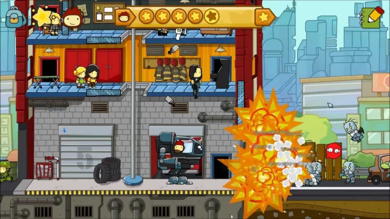 Scribblenauts Unlimited - Fire Station Invasion - YouTube