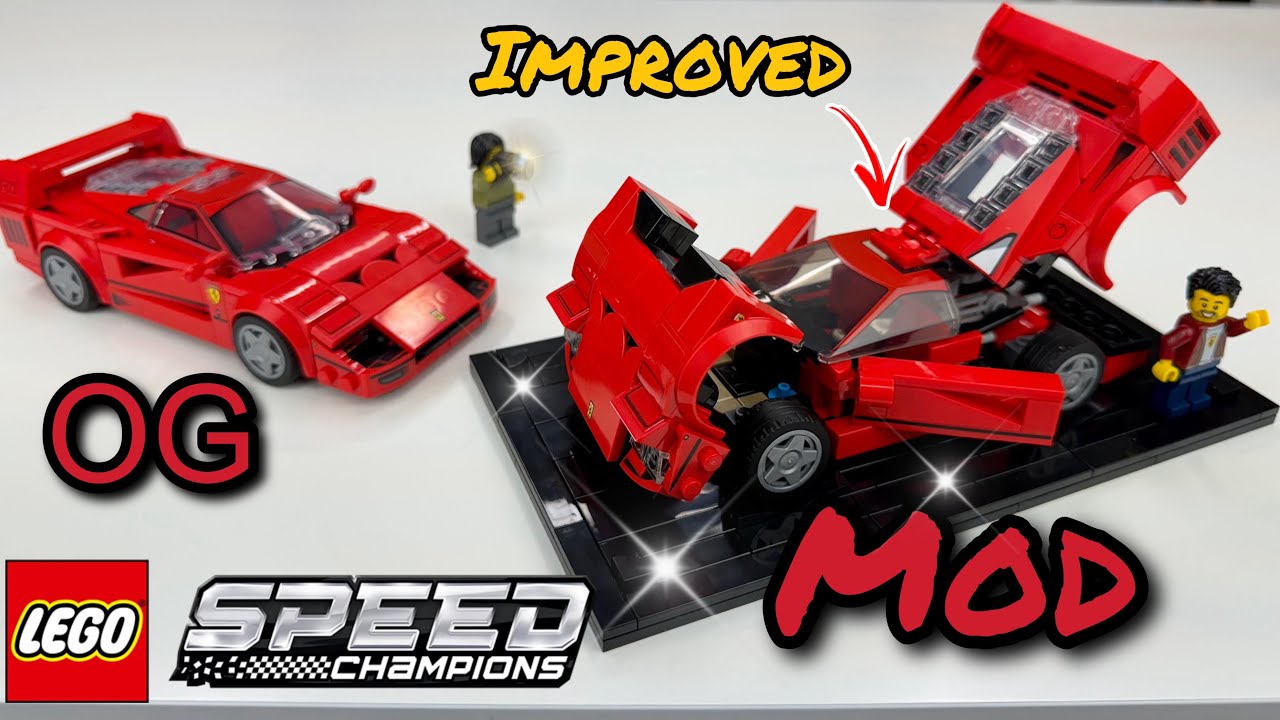 ULTIMATE Ferrari F40 Mod from MadDad Bricks! (LEGO Speed Champions ...