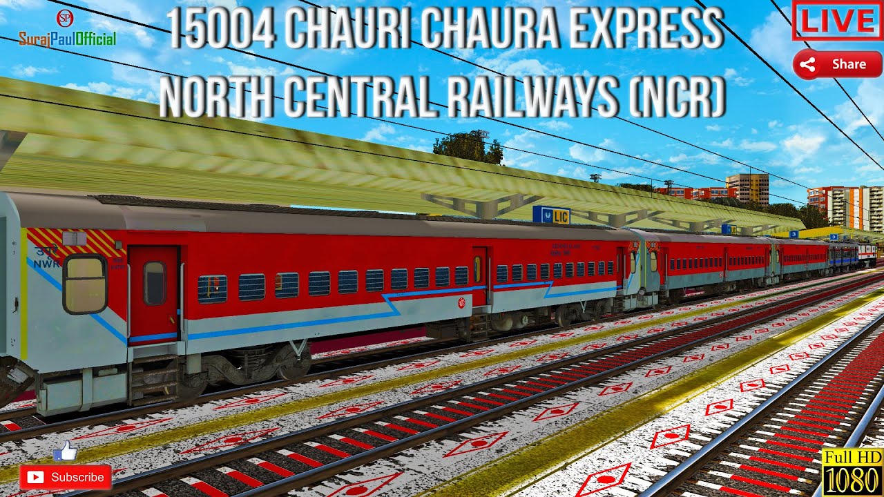 MSTS || 15004 Chauri Chaura Express || North Central Railways || NCR ...