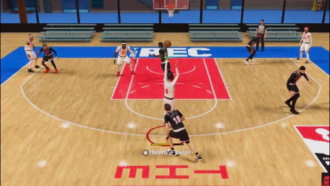 FIRST COMP GAME WITH MY NEW TEAM🥱... THE REC NBA 2K22 - YouTube