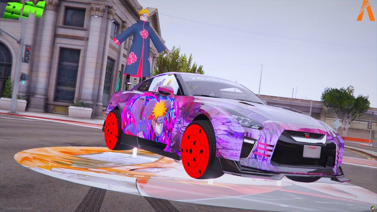 Nissan GTR35 Pain From Naruto Edition | Animated + Glow +3D | #fivem # ...