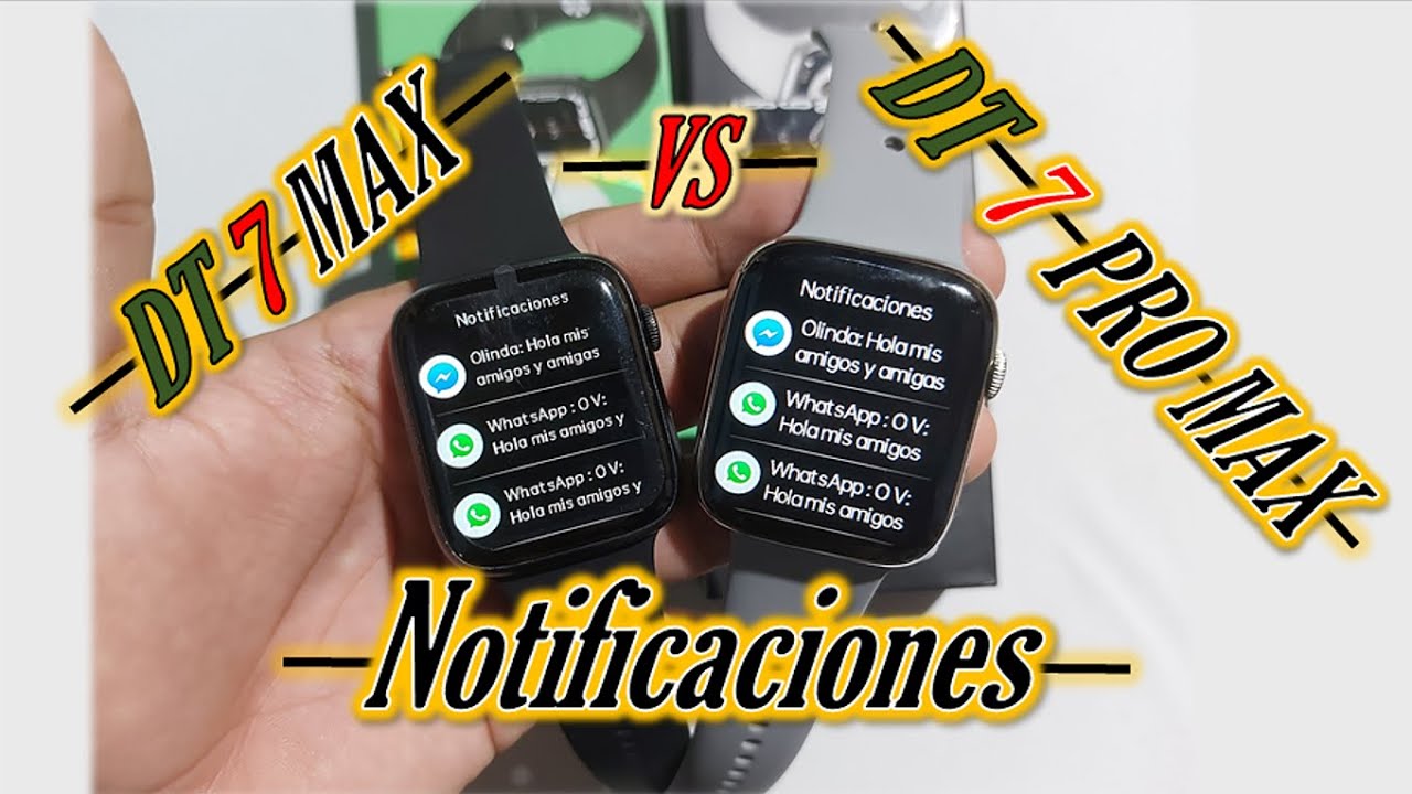 DT 7 MAX VS DT 7 PRO MAX - NOTIFICACIONES - YouTube