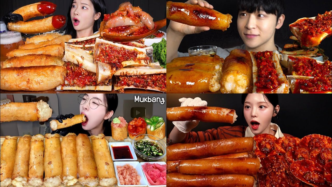 JUICY DAECHANG BITES MUKBANG COMPILATIONS - YouTube