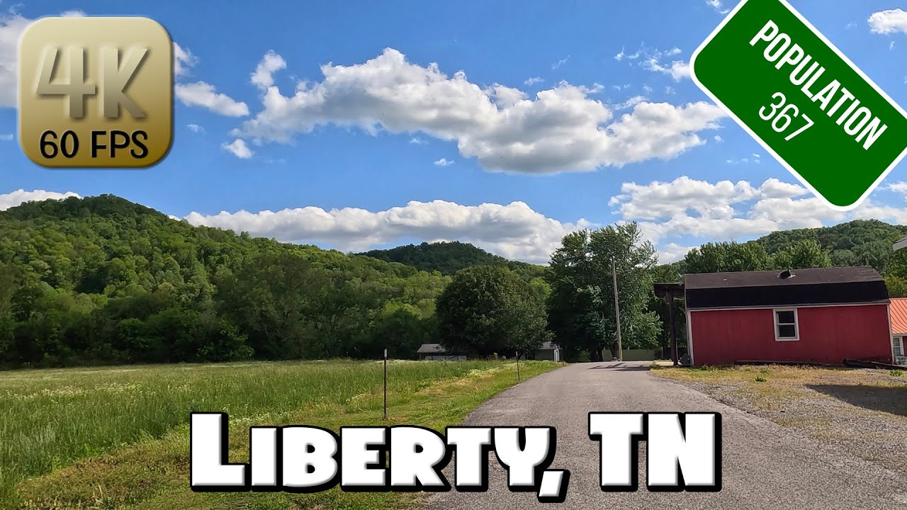 Driving Around Small Town Liberty, TN in 4k Video - YouTube