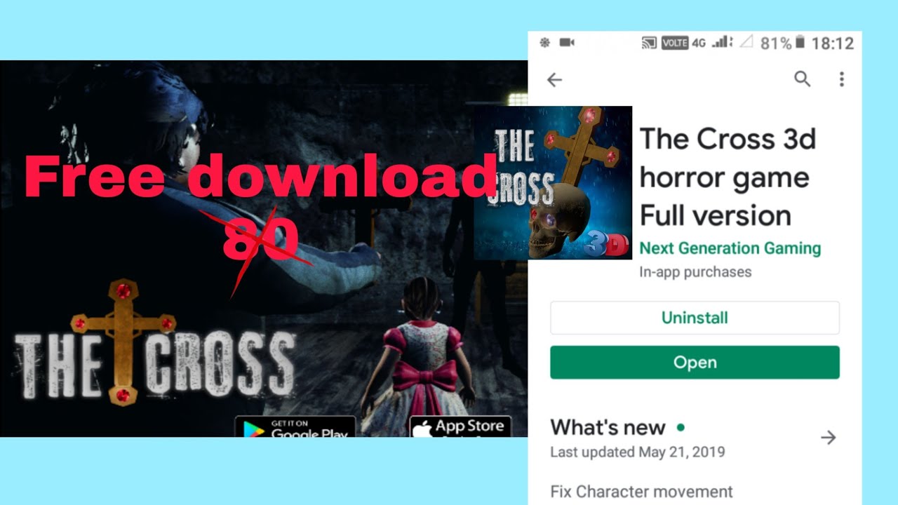 How to download The cross 3D horror game free download in Android - YouTube