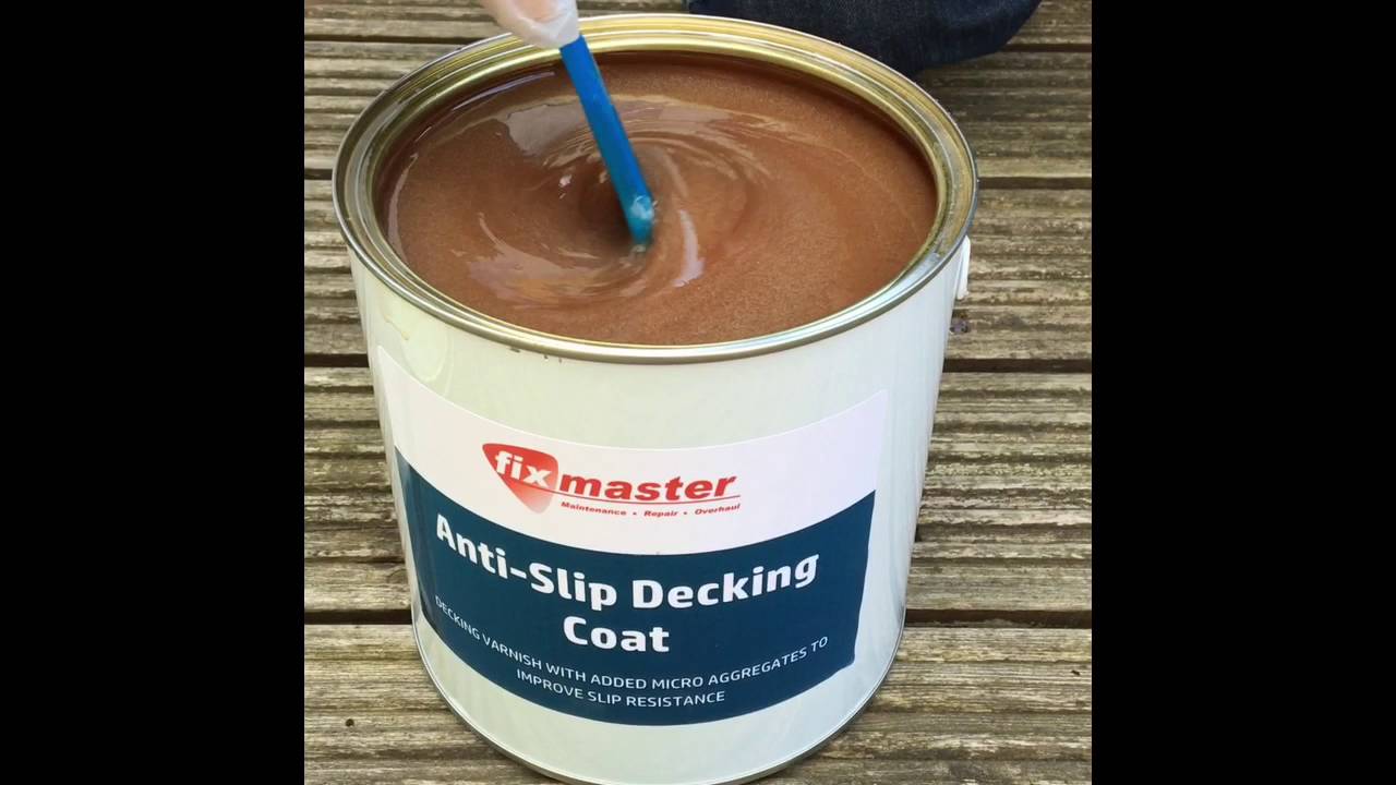 Fixmaster Anti-slip Decking Coat - YouTube