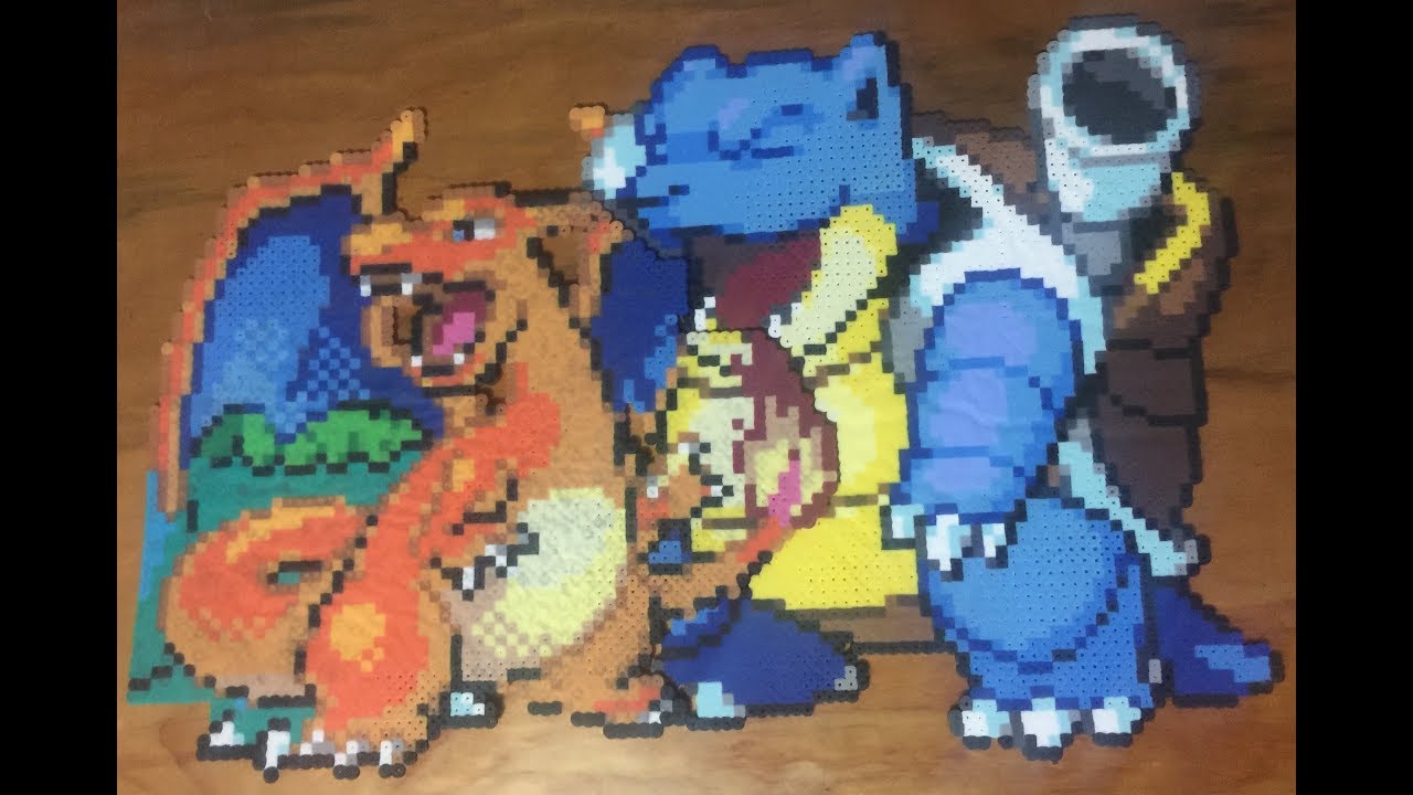Pokemon - Blastoise Perler - YouTube