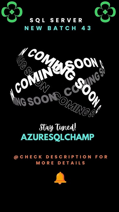 SQL SERVER DBA + Azure SQL + Advance Performance Tuning #mssqlserverdba #azure #azuresql # ...