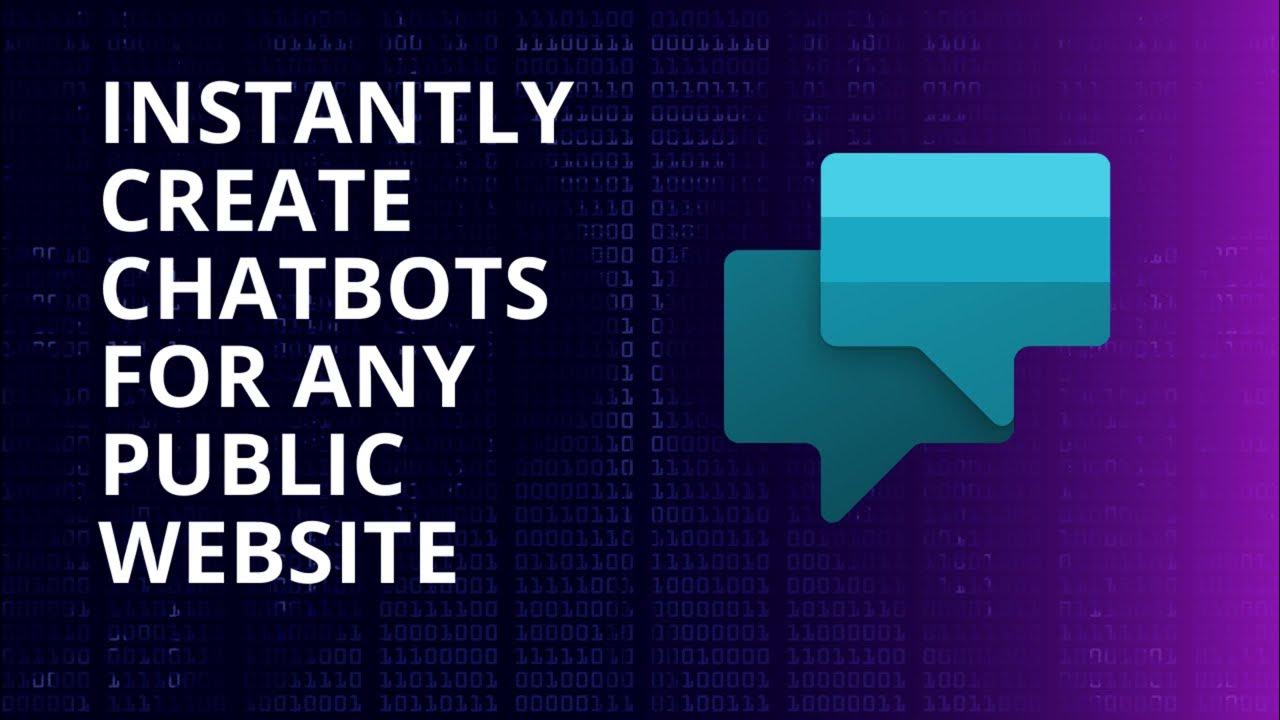 Instantly create chatbots for any public website - YouTube
