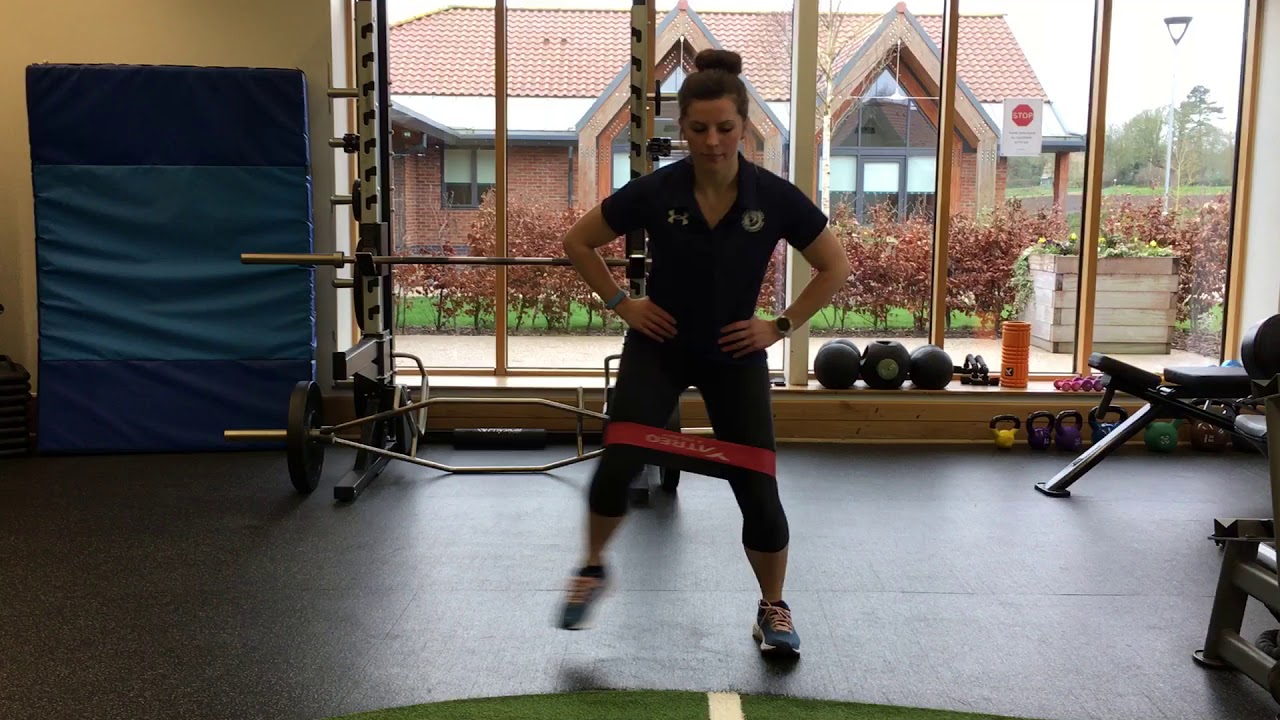 Mini Band Lateral Walk - YouTube