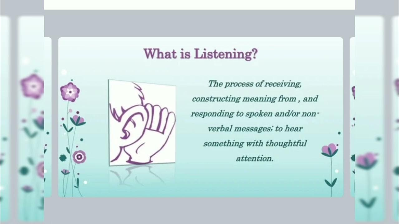 listening skills ppt presentation - YouTube