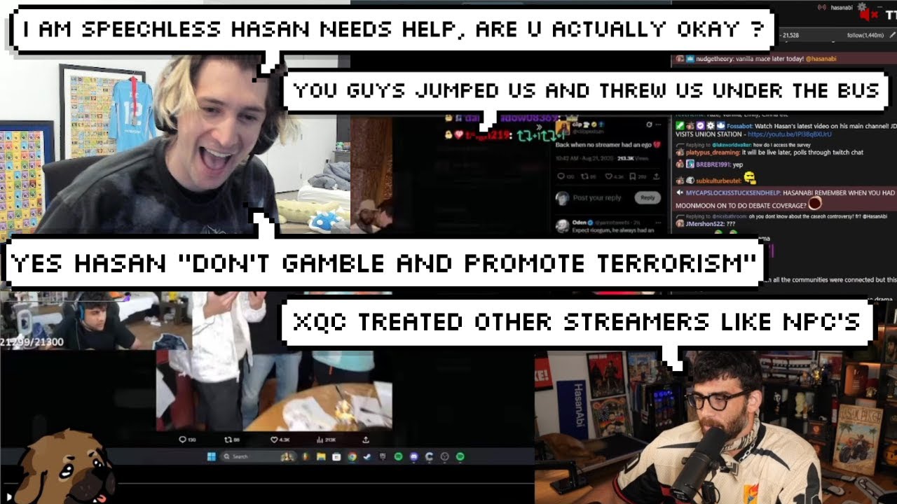 xQc Crashes Out & Calls Out Hasan for Promoting Terrorism after he ...
