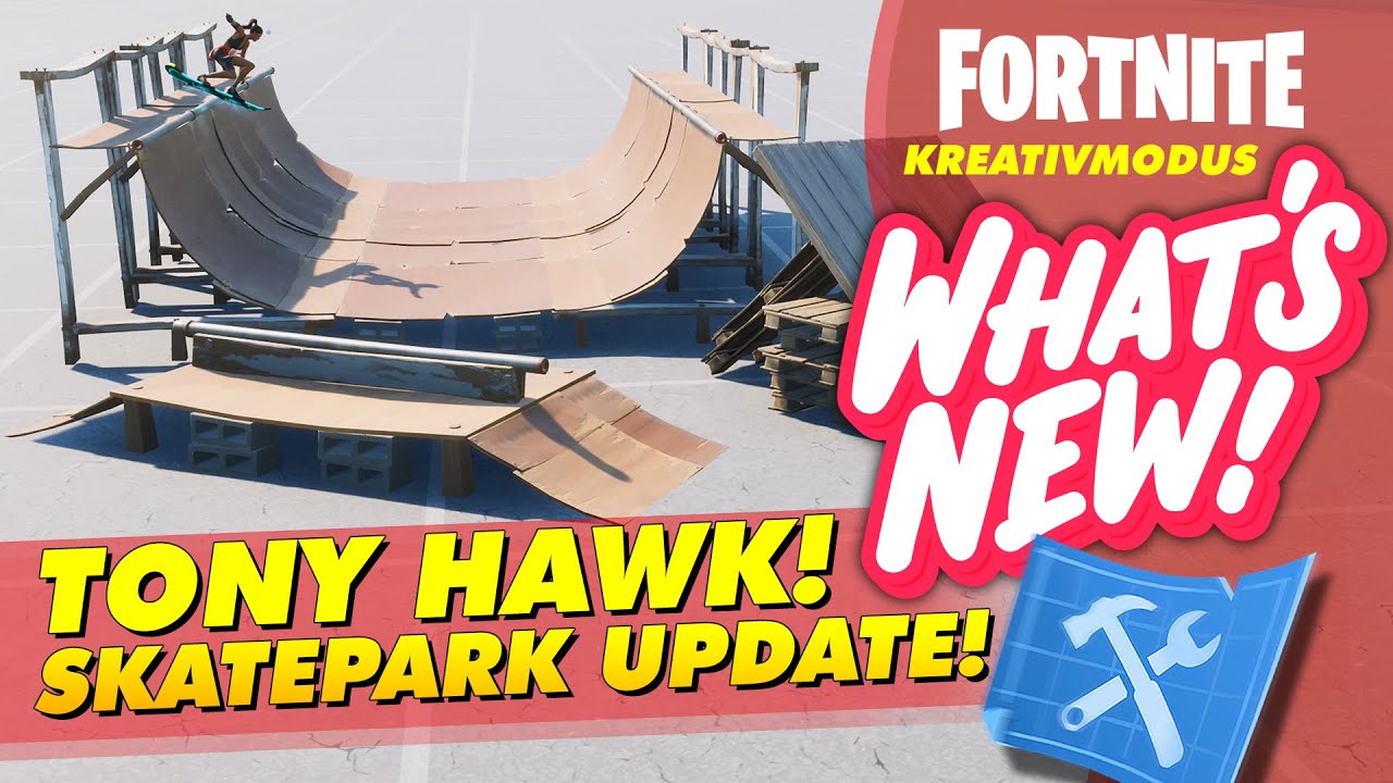TONY HAWK X FORTNITE Skatepark👷⚒️🔥😱 - YouTube