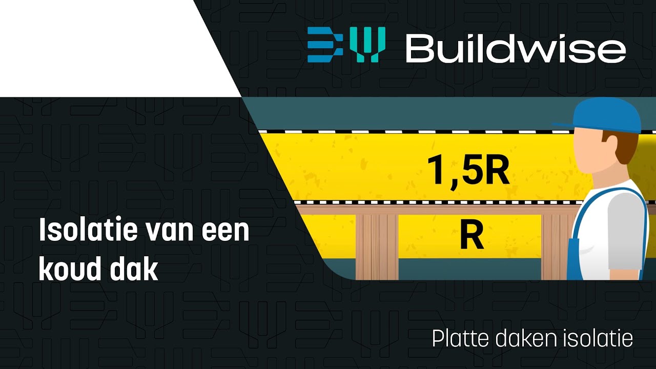 Platte daken isolatie - Conforme aanvullende isolatie van een koud dak ...