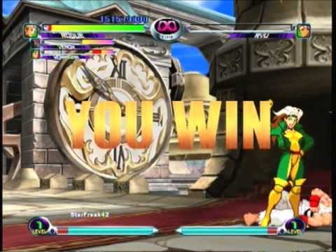 Marvel vs. Capcom 2 Venom Morrigan Rogue Playthrough part 1 - YouTube