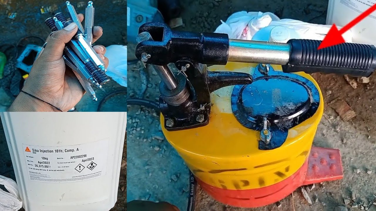 Pu grouting hand machine full detail | Pu injection grouting ...