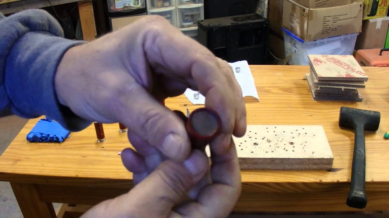 Quick Way to Hand Load Lee Slugs in a Shot Shell - YouTube