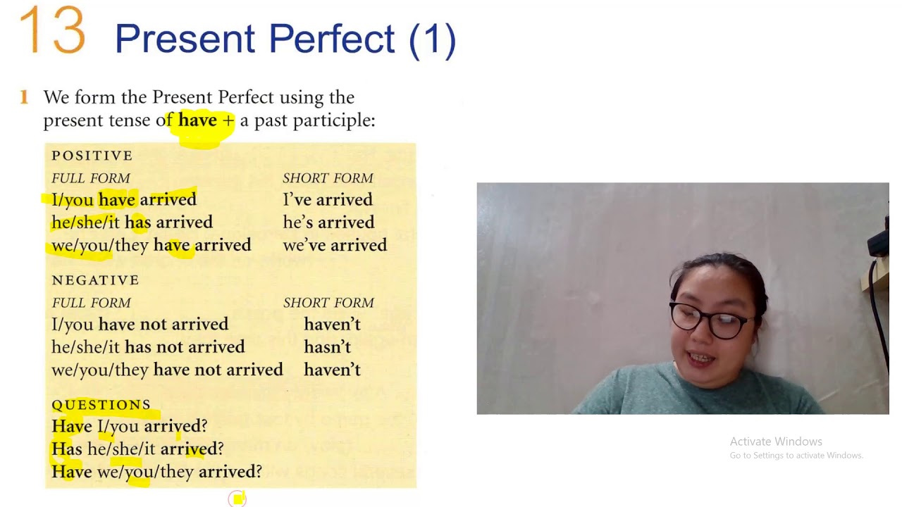 Unit 13 Present Perfect - YouTube