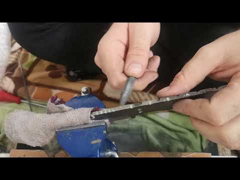 Bıçak kabzasi şekillendirme (demire şekil katıyoruz)