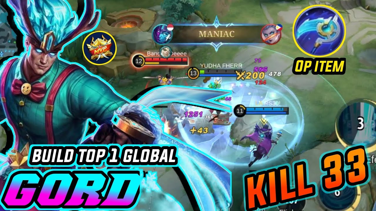 BUILD GORD TERSAKIT!! Build Top 1 Global Gord ~ MLBB - YouTube