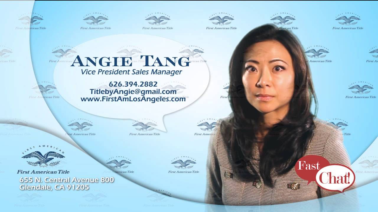 Angie Tang - Fast Chat - First American Title - YouTube