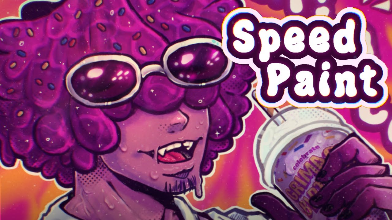 Human version of Grimace || Speedpaint - YouTube