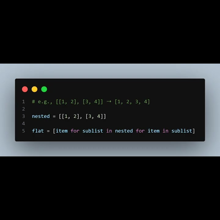 Python Trick: Flatten Nested Lists Easily - YouTube