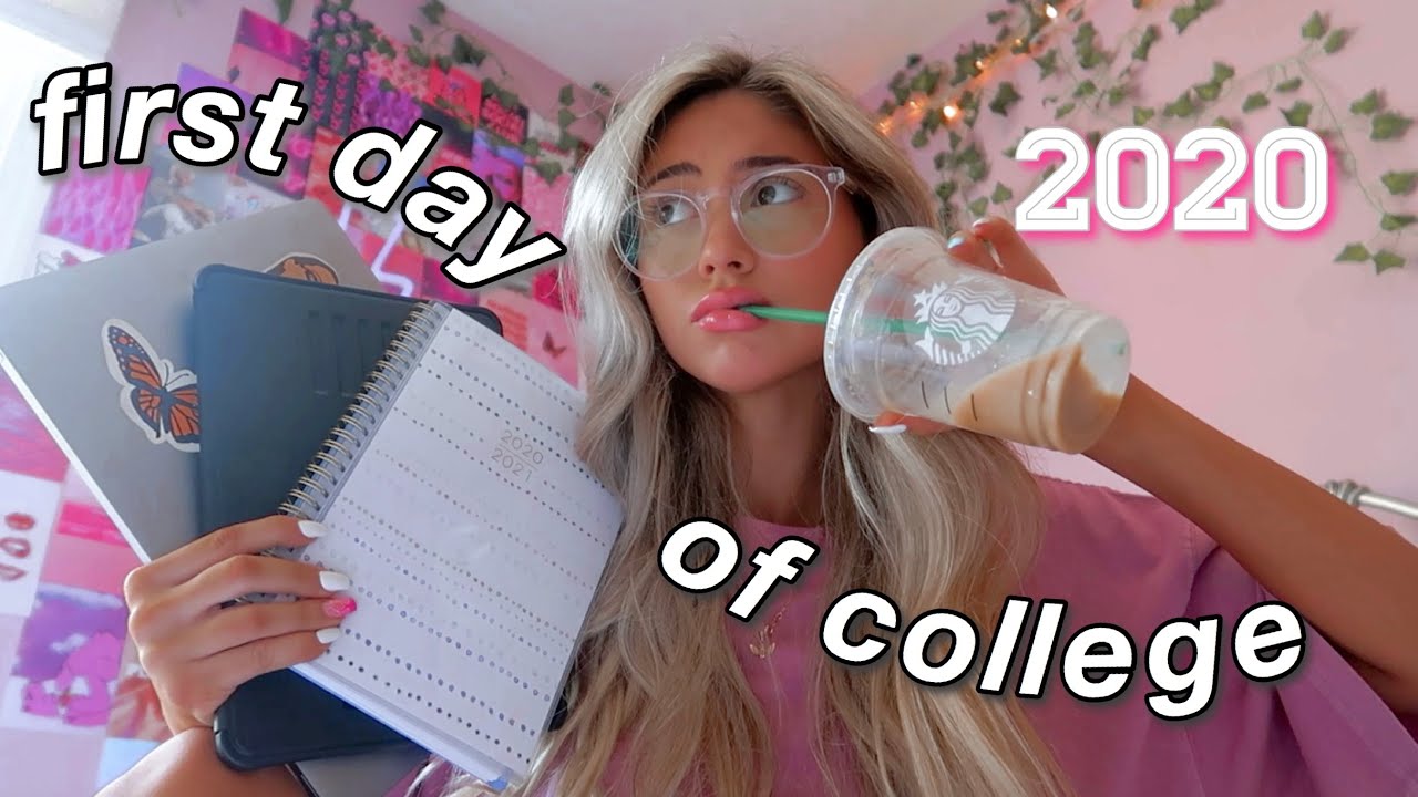 the first day of (online) college vlog *very realistic* 2020 - YouTube