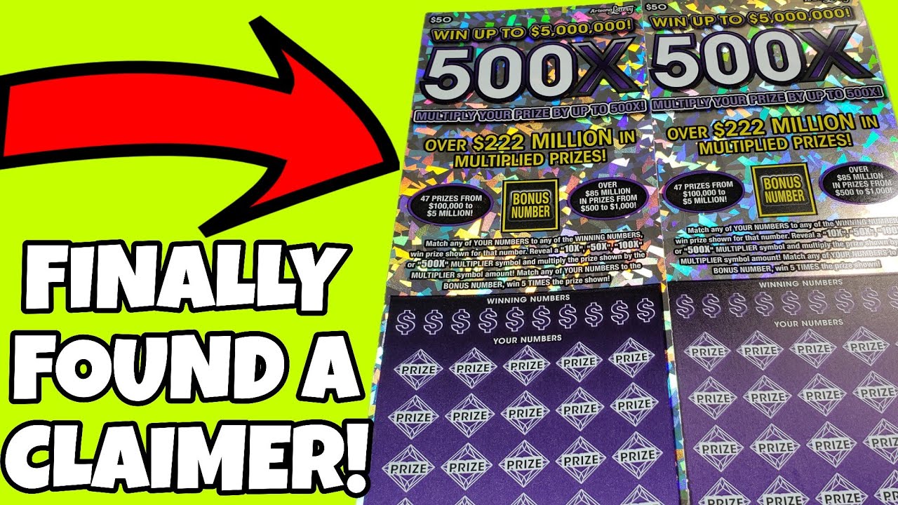 CLAIMER ALERT🔴 FINALLY 2X $50 500X - Arizona Lottery Scratchers - YouTube