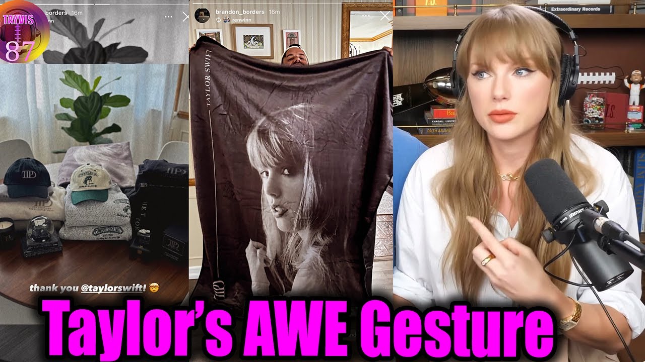 Taylor Swift TRIBUTE New Heights' Director with FULL Set of TTPD Merch ...