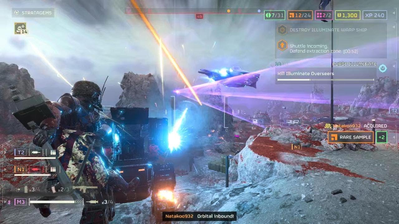 HELLDIVERS 2 being kamehamehad out my mech by war of the worlds tripod - YouTube