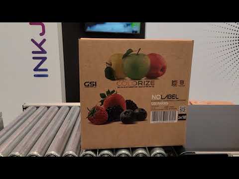 GSI NoLabel and Colorize Printing on Kraft Box - YouTube