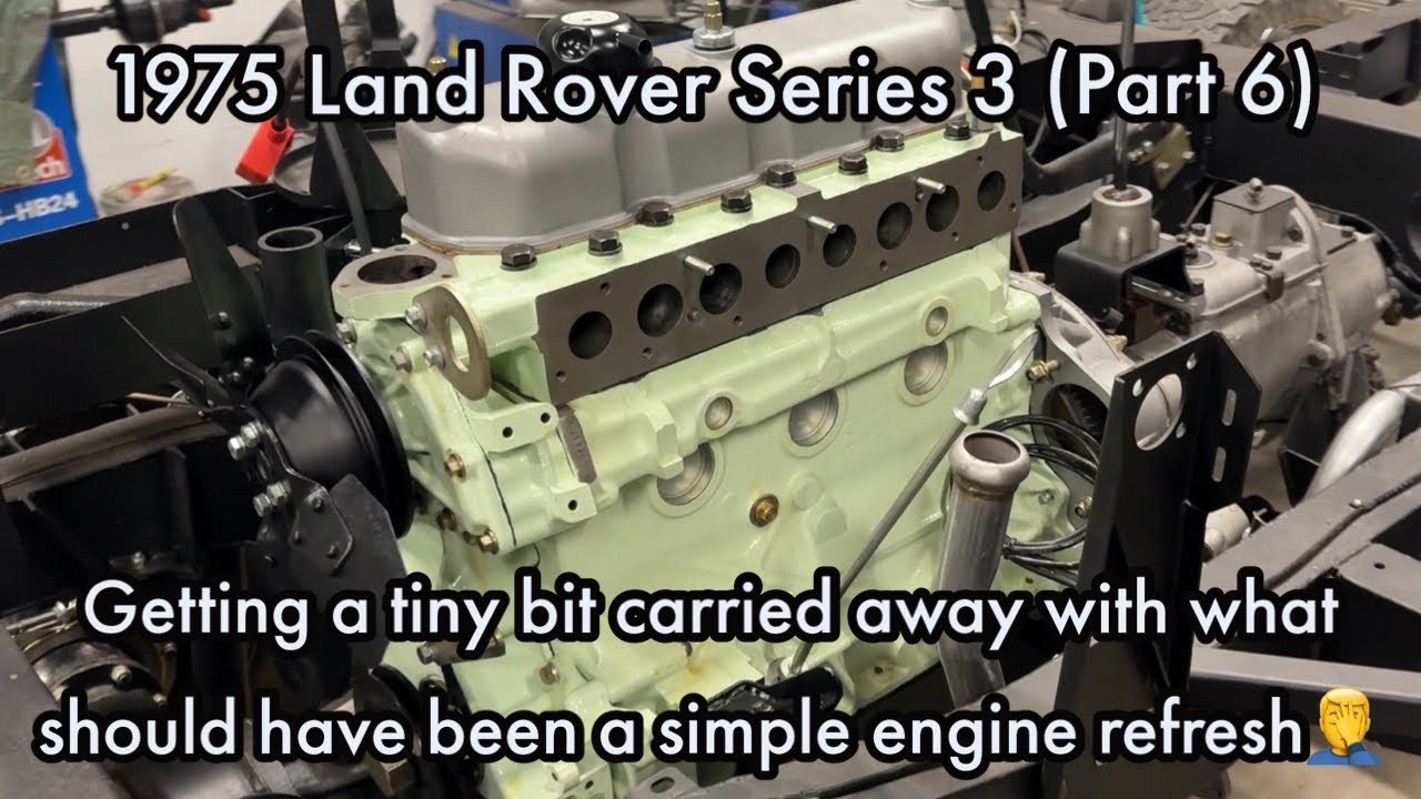 1975 Land Rover Series 3 - Restoration (Part 6) - Engine Rebuild - YouTube