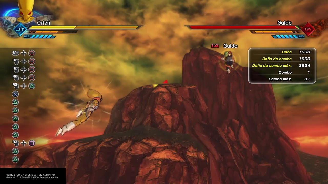 Dragon Ball Xenoverse 2 Orlen Moveset. - YouTube