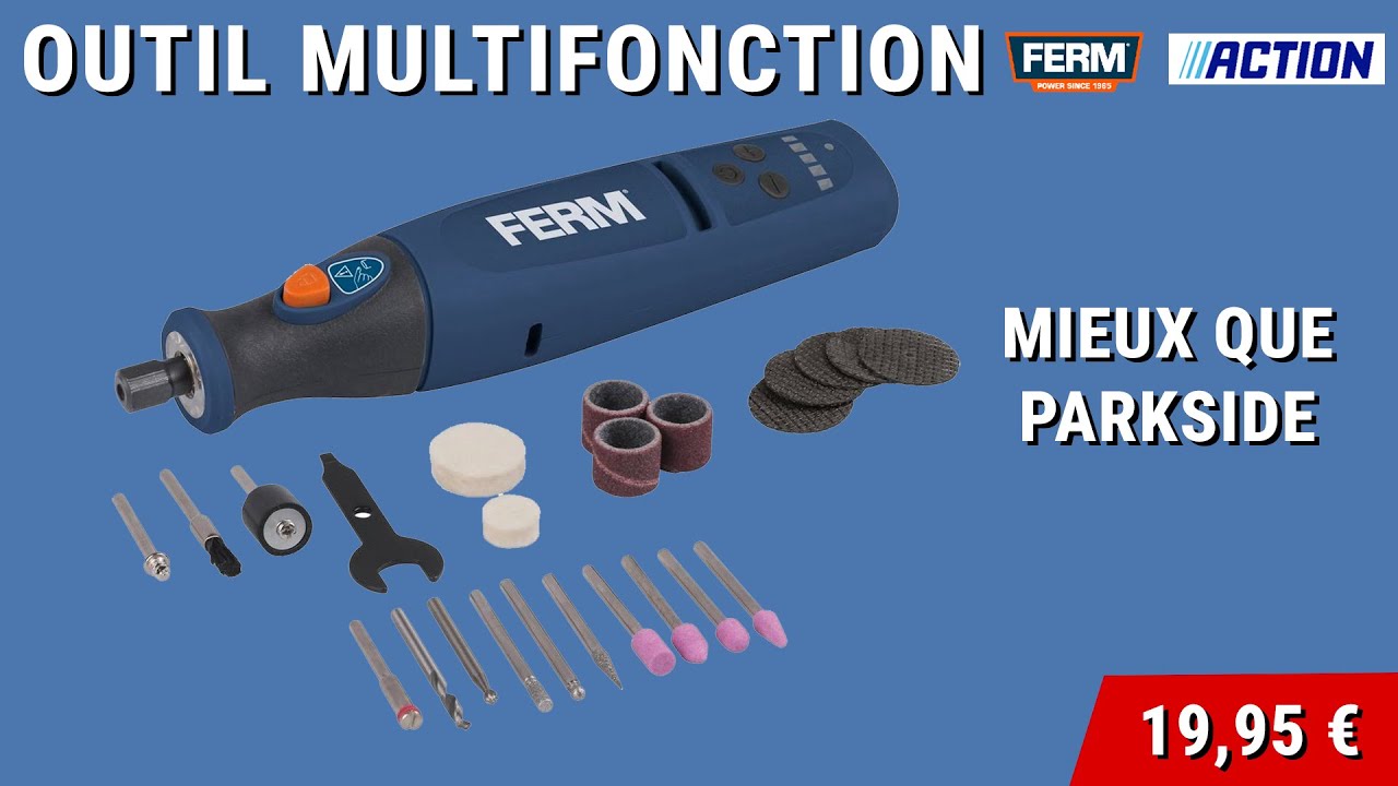 Review et Test Outil multifonction sans fil FERM (avis) - YouTube