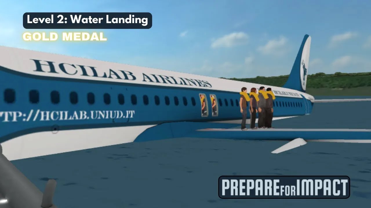Prepare For impact | Walkthrough | Level 2: Water Landing (Gold medal ...
